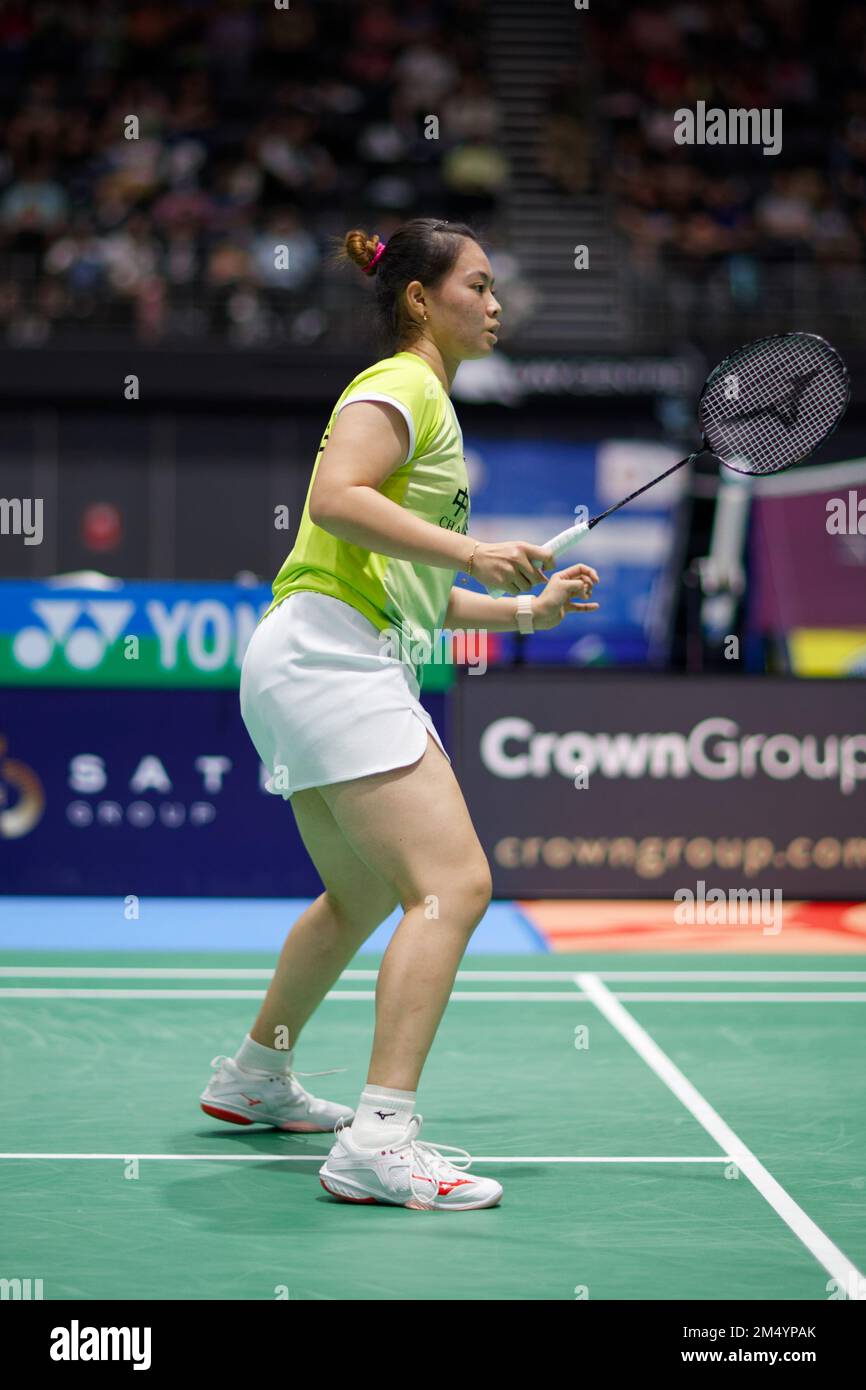 LEE Chia Hsin of Chinese Taipei in action during the womens semi finals ...