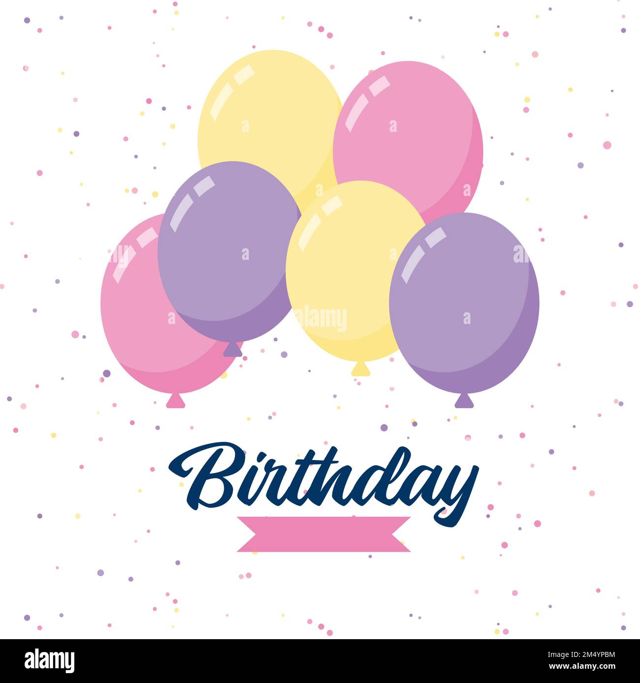 Happy Birthday To you Balloon background for party holiday birthday ...