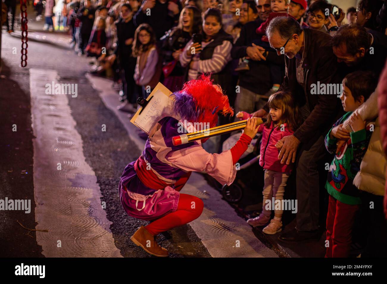Bilbao, Spain. 23rd Dec, 2022. The Galtzagorri, characters from Basque ...