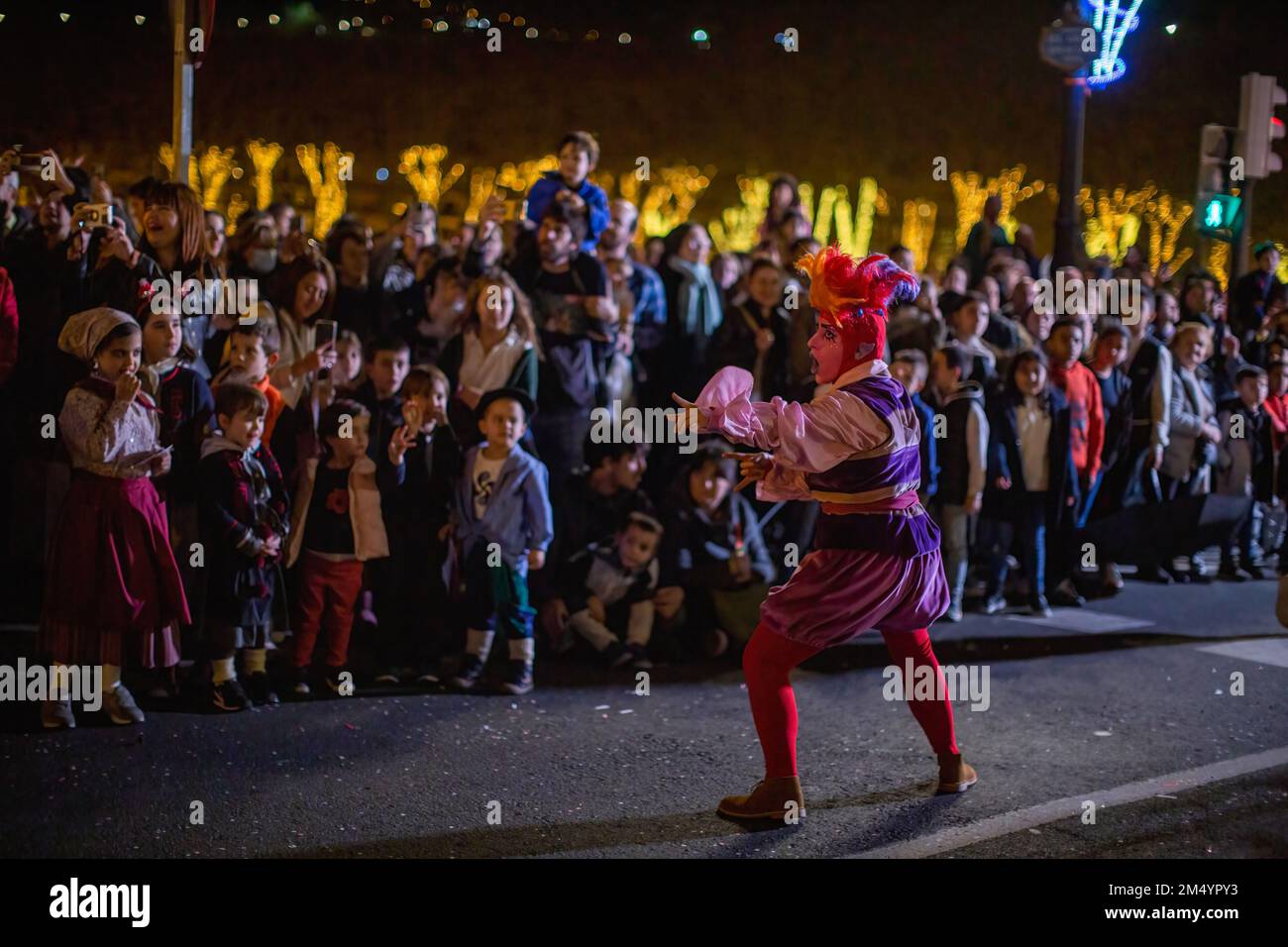 Bilbao, Spain. 23rd Dec, 2022. The Galtzagorri, characters from Basque ...
