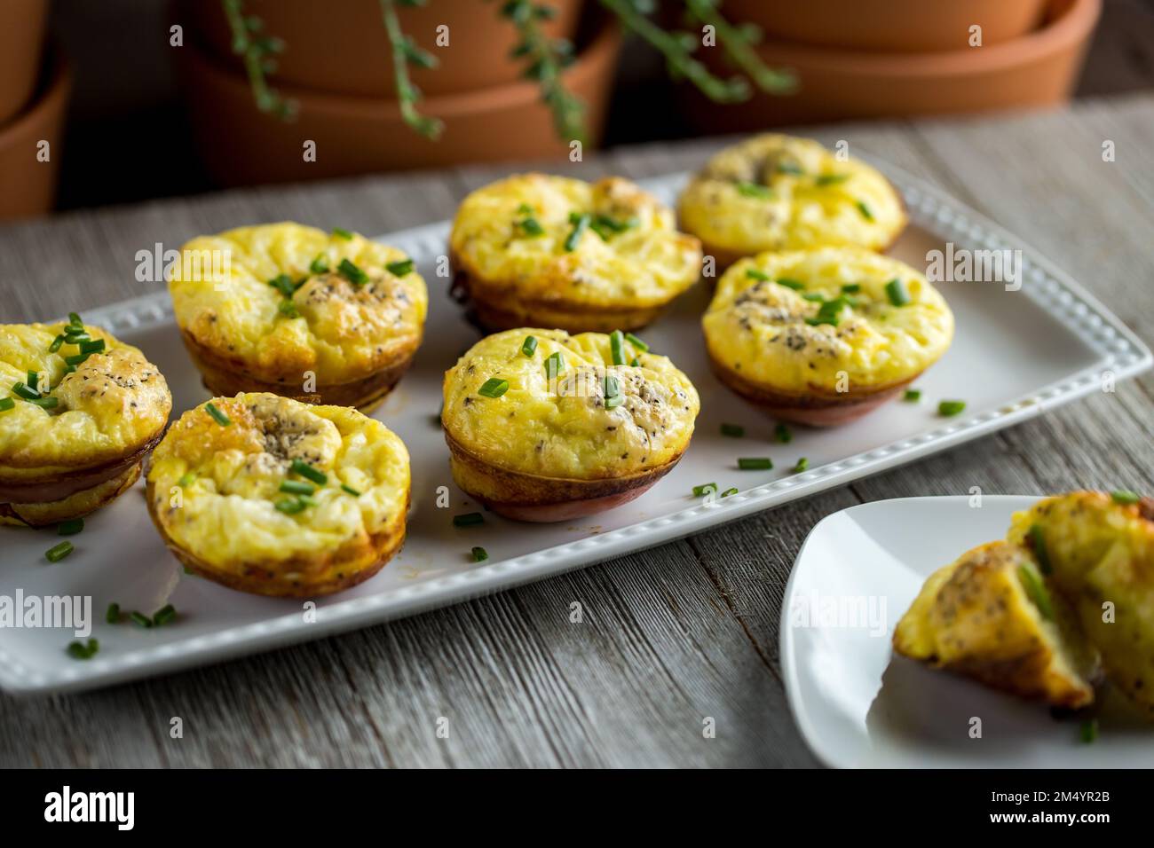 a High angle closeup egg muffins Stock Photo - Alamy