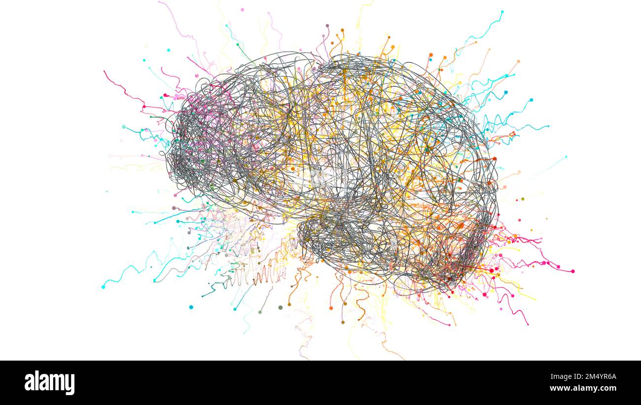 Human brain, illustration Stock Photo - Alamy