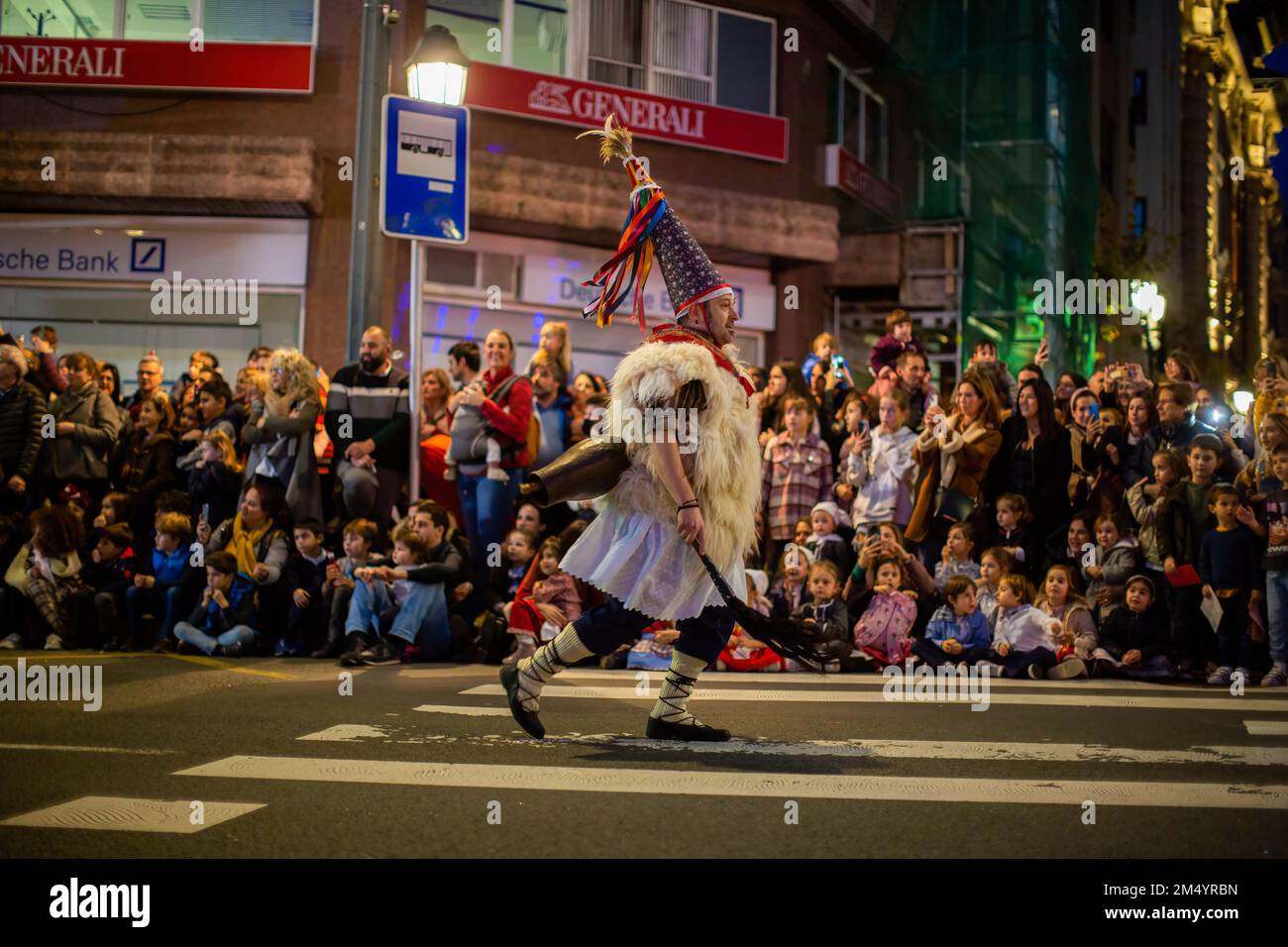 Bilbao, Spain. 23rd Dec, 2022. Zanpantzar characters from Basque ...