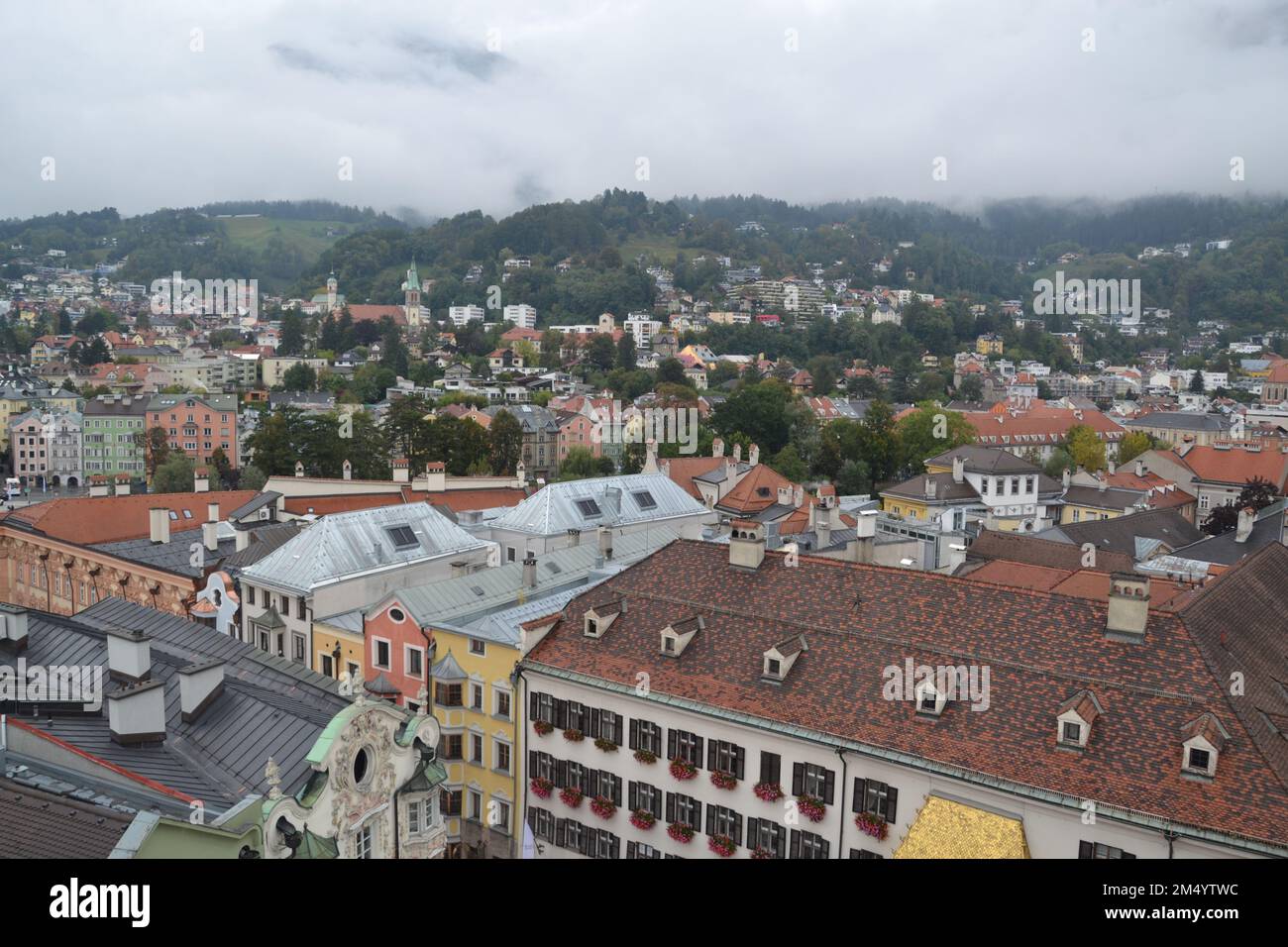 Innsbruck city center aerial hi-res stock photography and images - Alamy