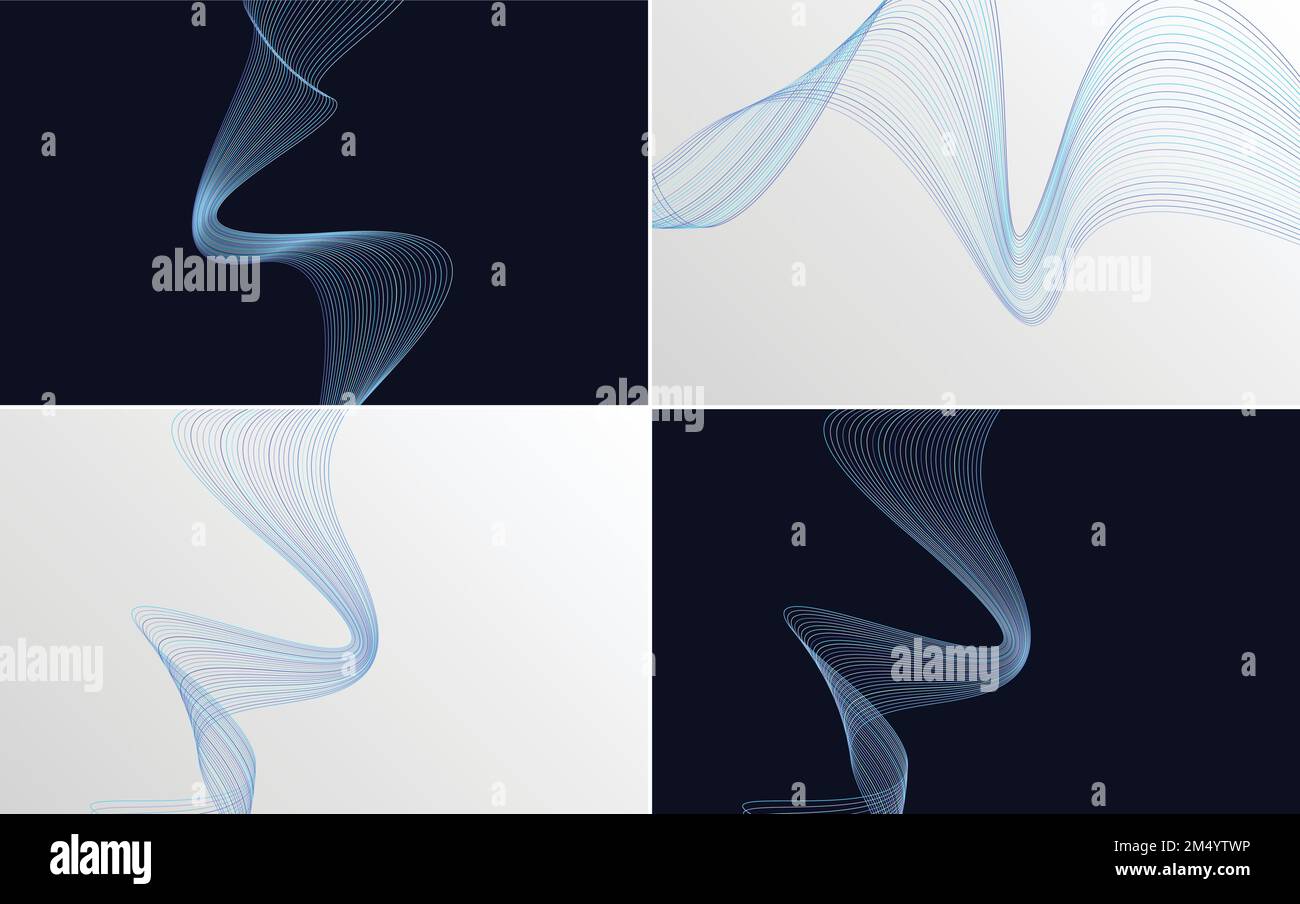 Add a modern touch to your presentation with this wave curve vector ...
