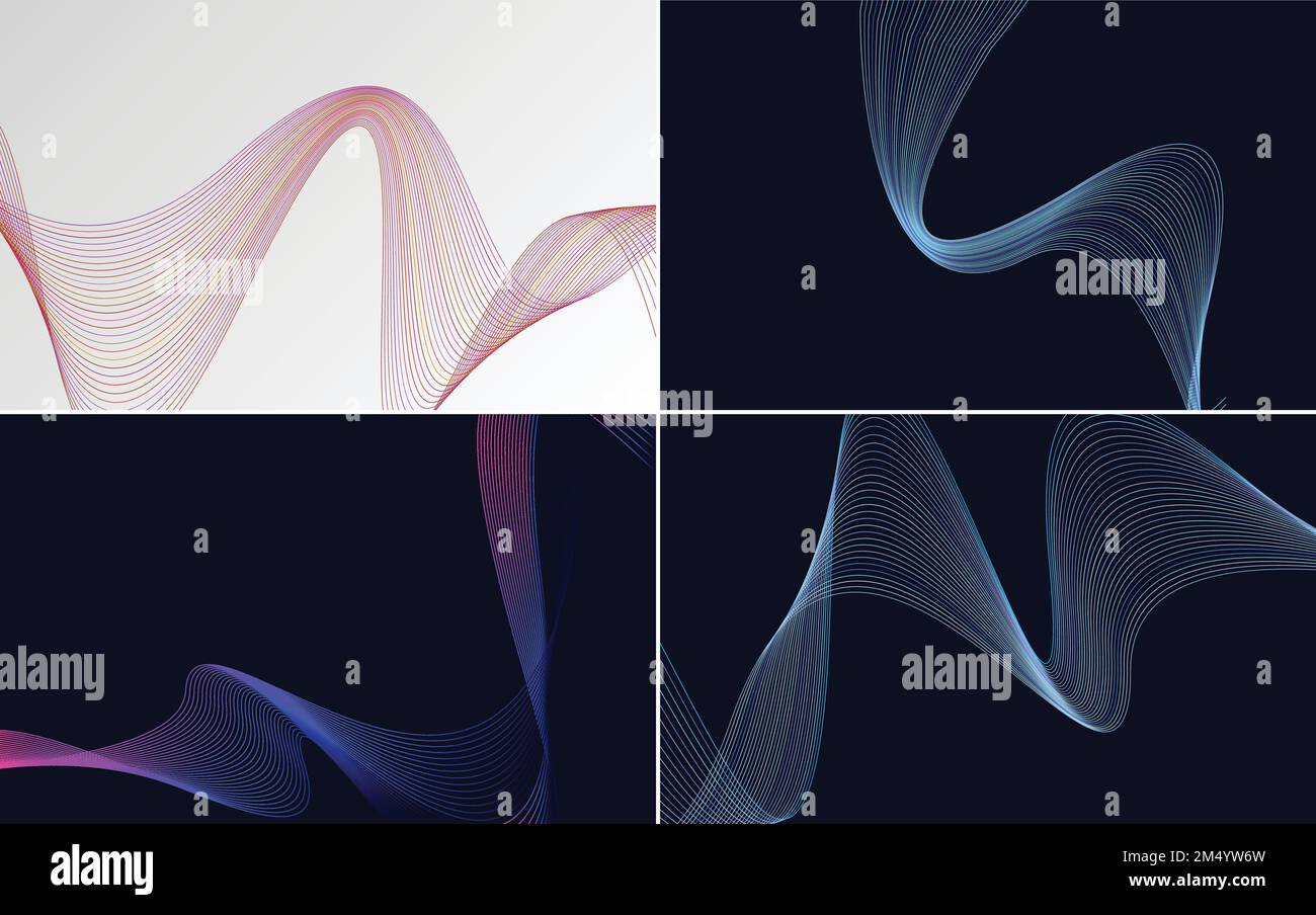 Use this vector background pack to create a striking presentation Stock ...