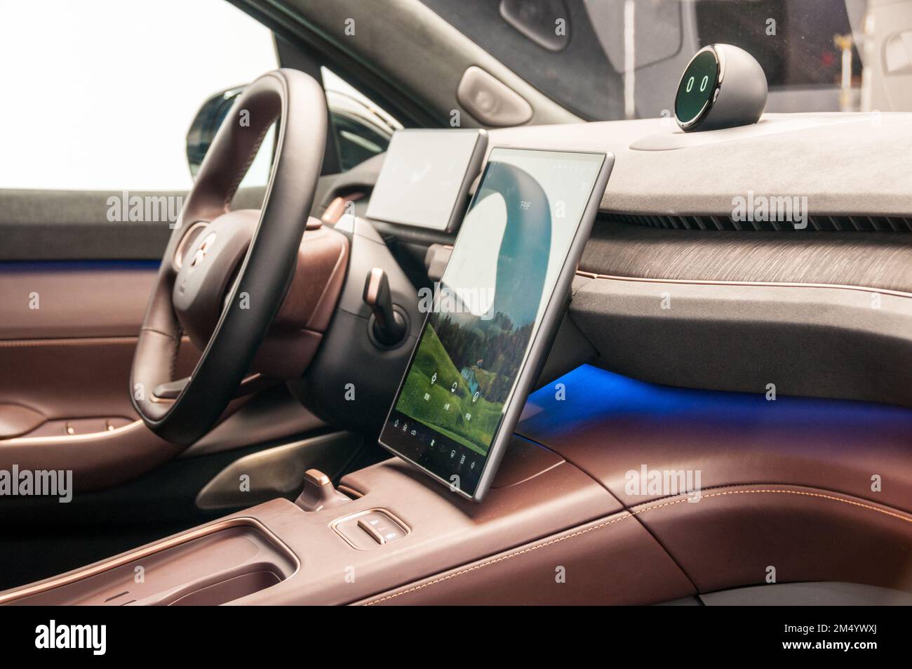 Shanghai, China – 12192022: Interior of the new Nio EC7 coupe SUV seen ...