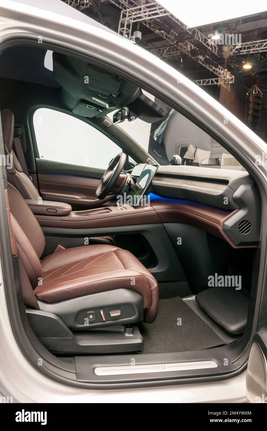 Shanghai, China – 12192022: Interior of the new Nio EC7 coupe SUV seen ...