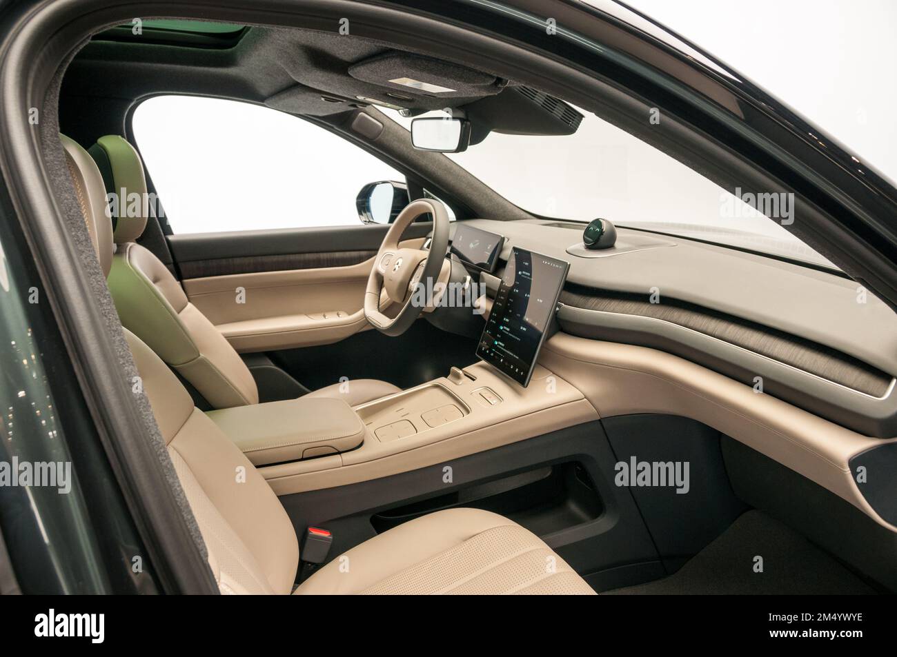 Shanghai, China – 12192022: Preview of the interior of the new electric Nio ES8 SUV in Shanghai ...