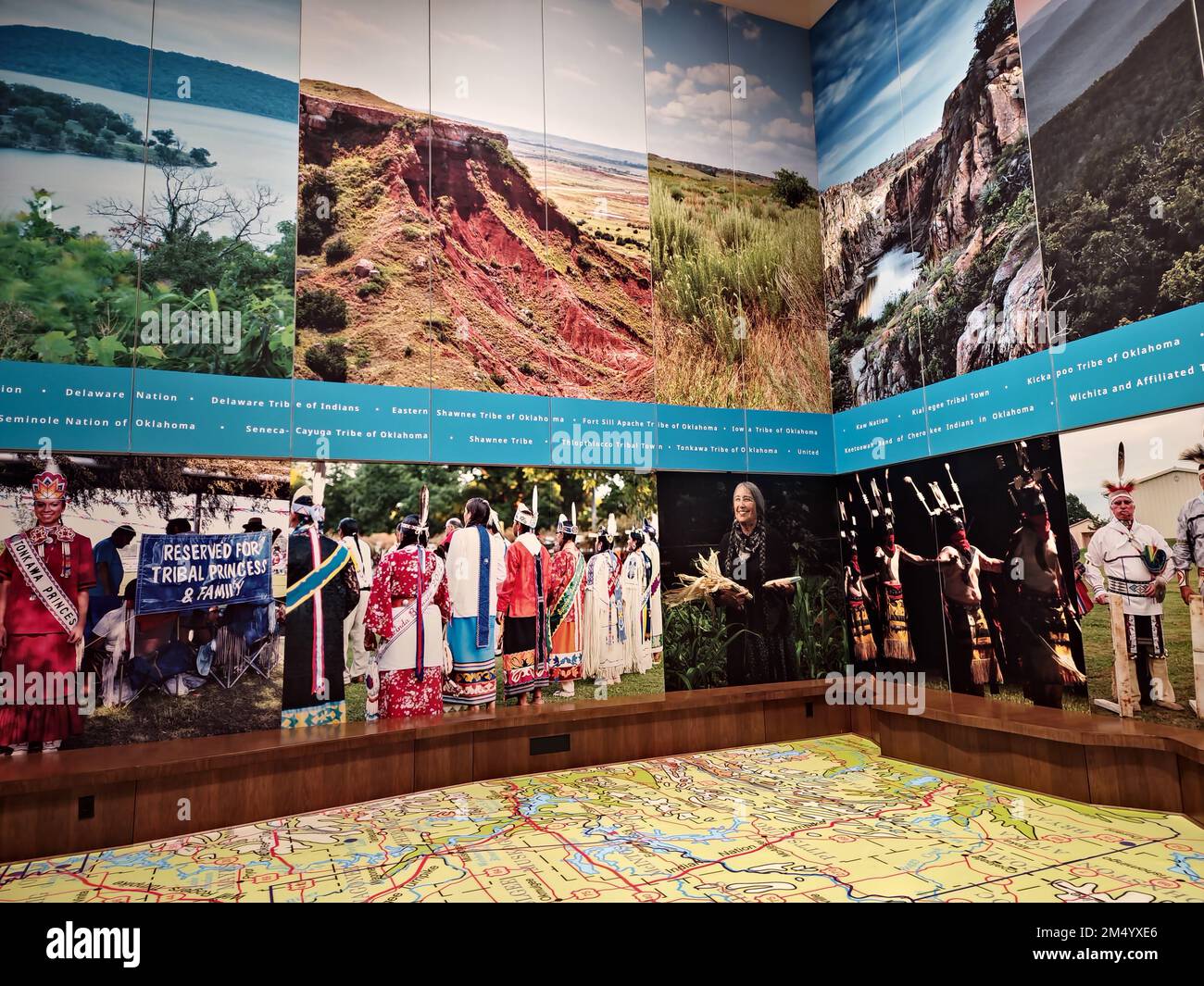 Tribal Nation's Gallery with floor-to-ceiling photographs of First ...