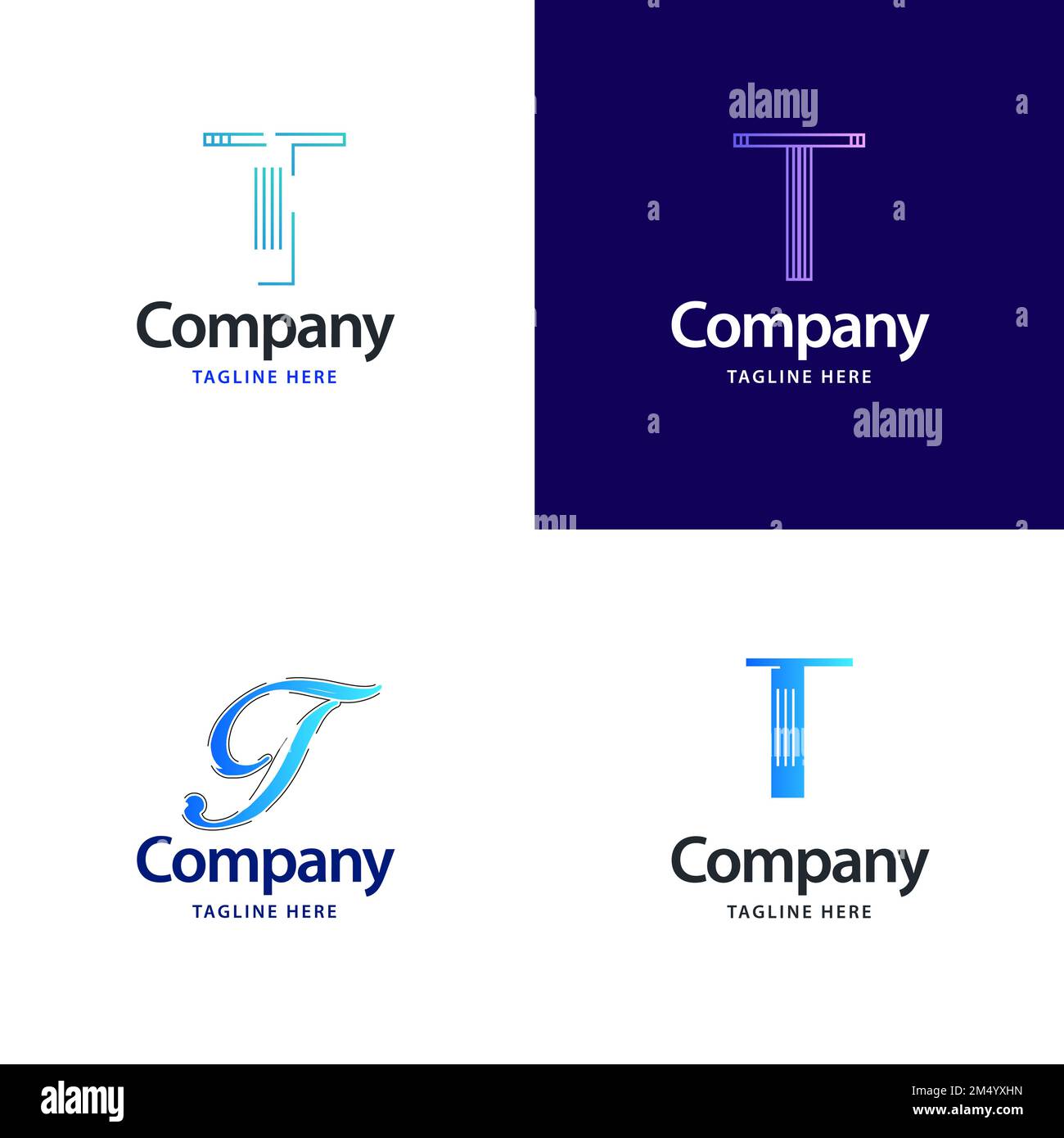 T logos Stock Vector Images - Alamy