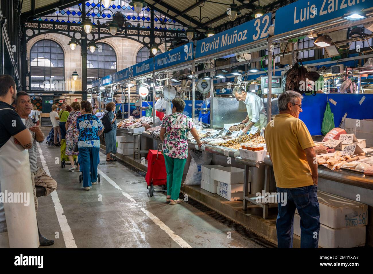 Local food market in Jerez de la Frontera, Spain Stock Photo - Alamy