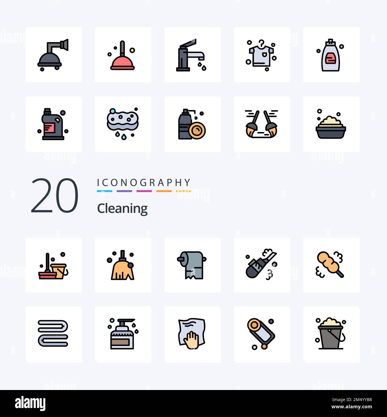 20 Cleaning Line Filled Color icon Pack like shower bathroom bathroom ... 20 Cleaning Line Filled Color icon Pack like shower bathroom bathroom ...