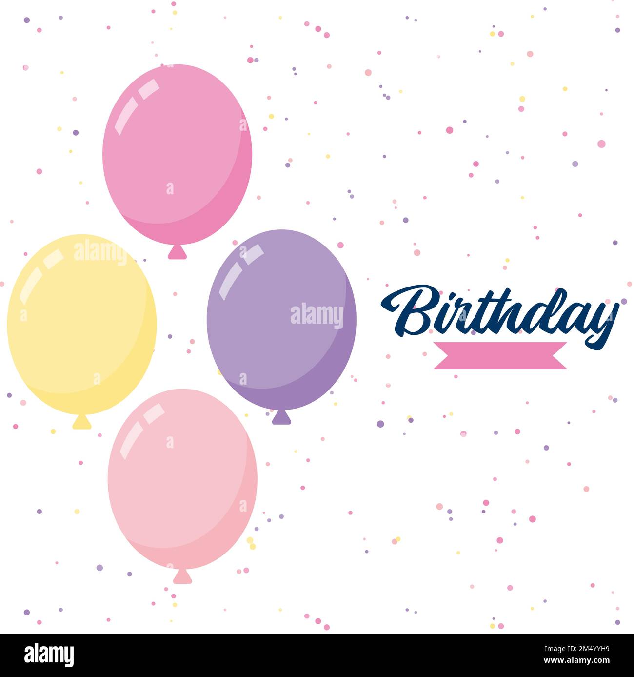 Happy Birthday To you Balloon background for party holiday birthday ...