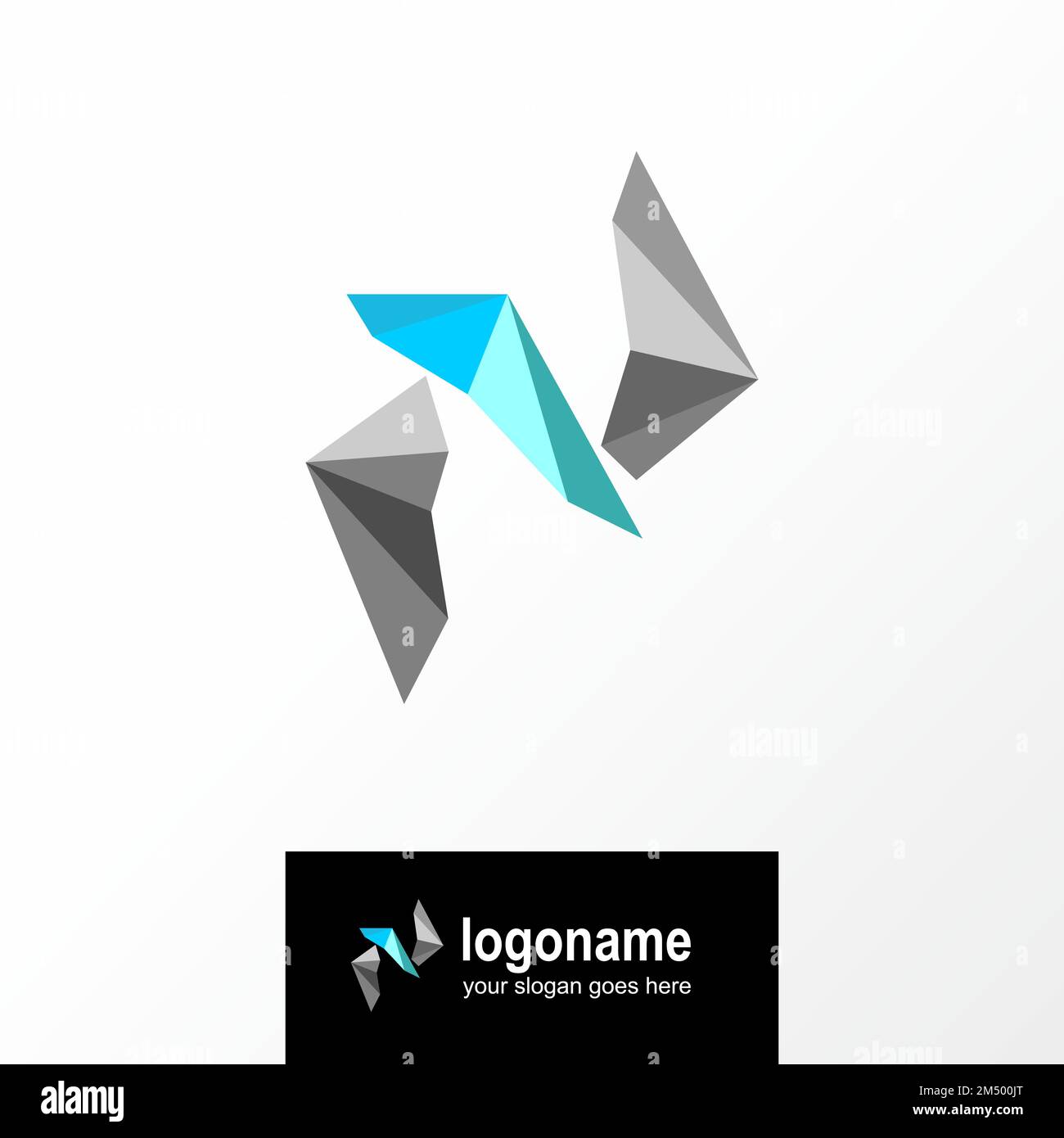 series of triangles arranged into interesting shape Image graphic icon logo design abstract ...