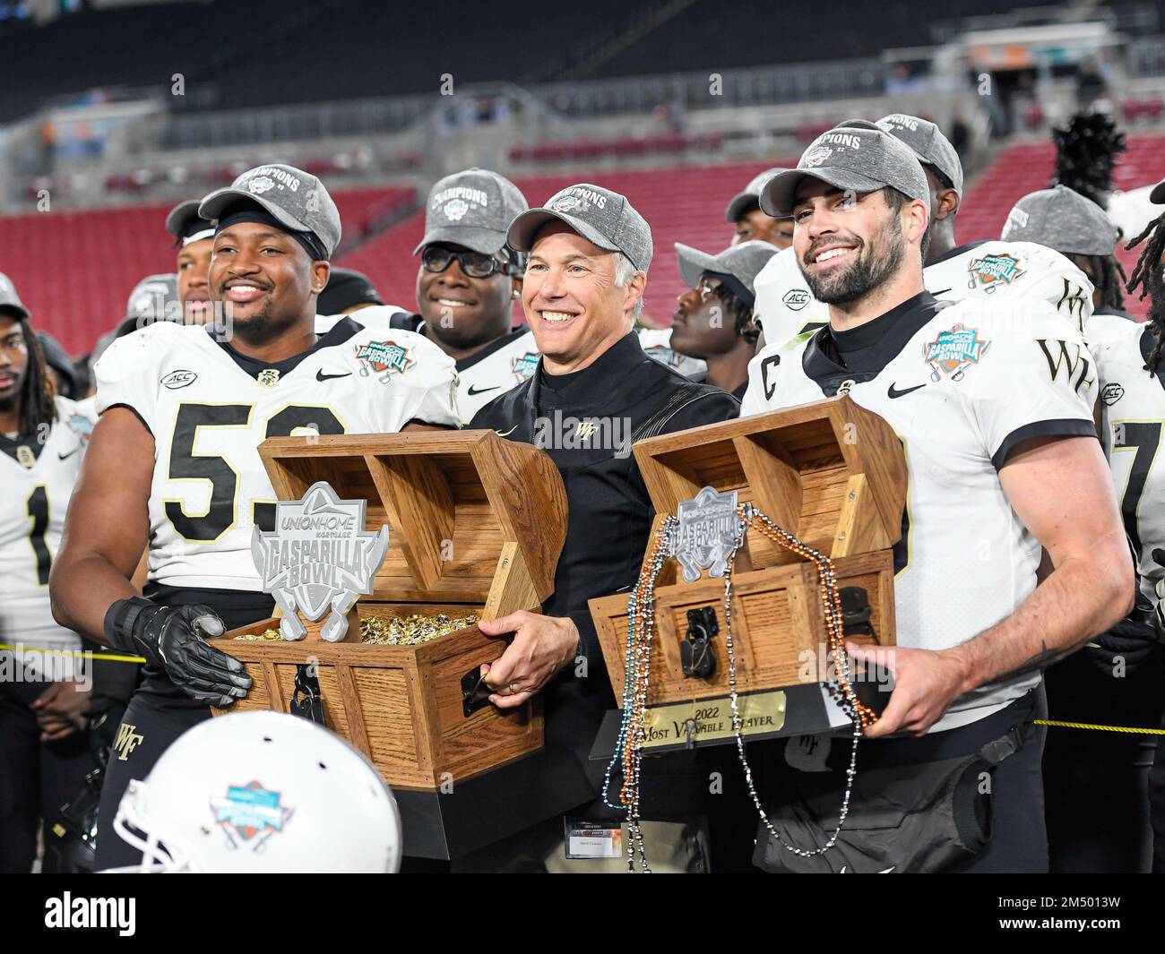 December 23, 2022: Wake Forest Demon Deacons offensive lineman Je ...