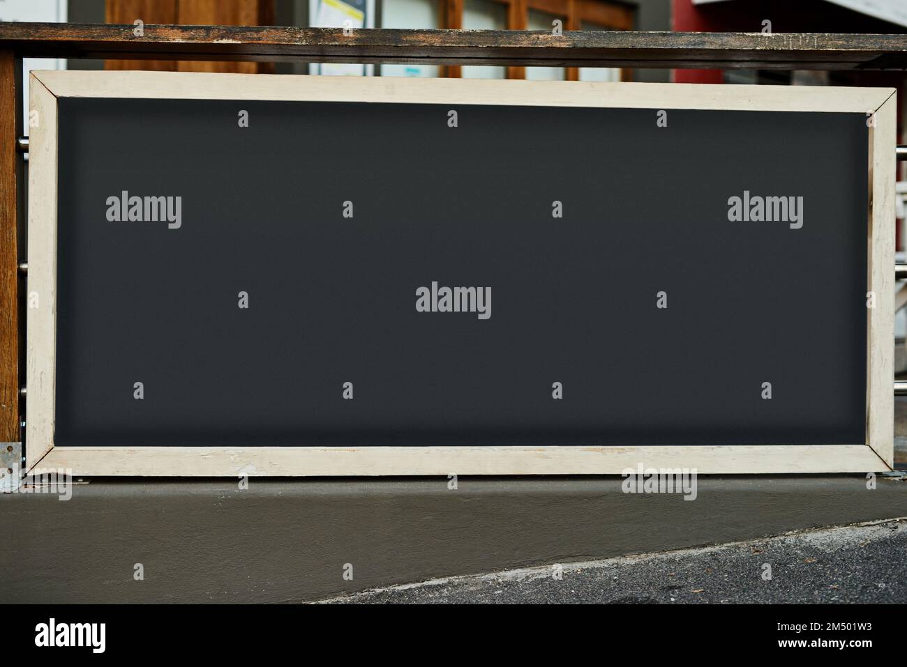 Big and bold is always better. a blank blackboard with space to add ...