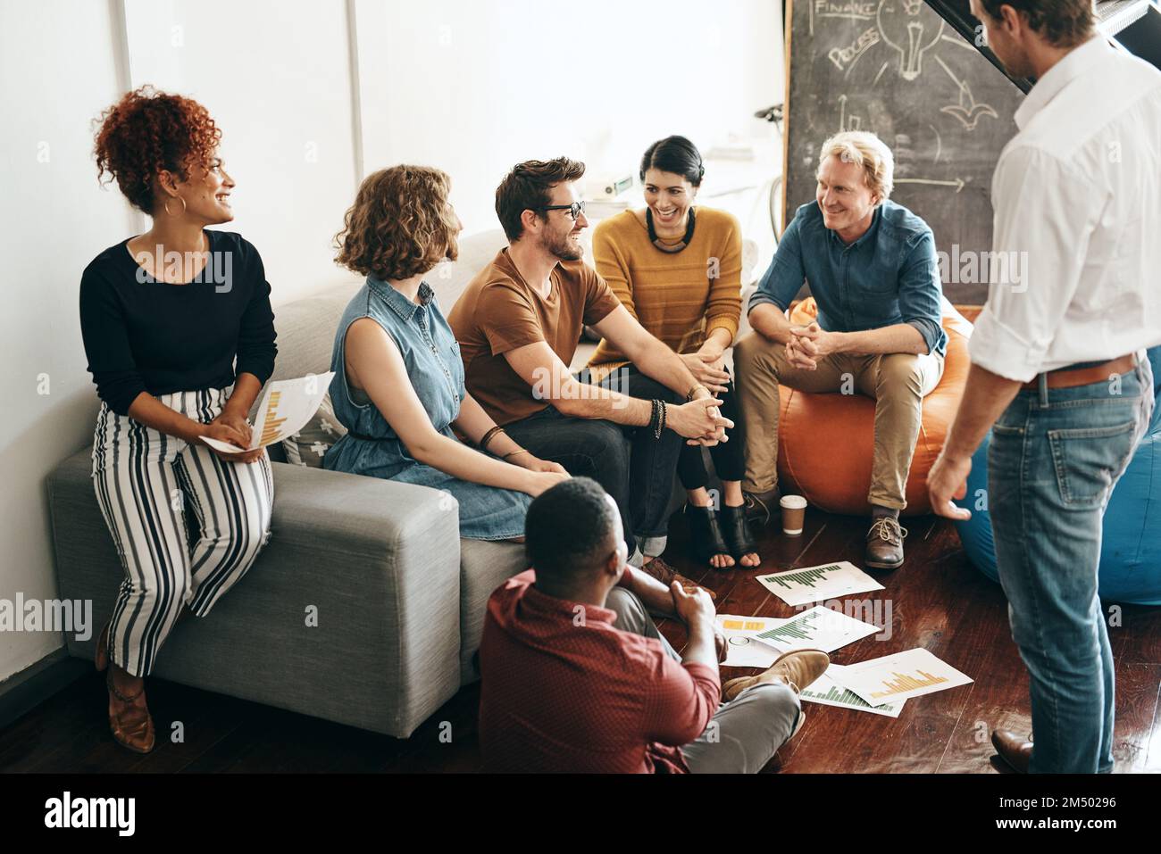 Gathered together as a bunch of creative and innovative minds. a ...