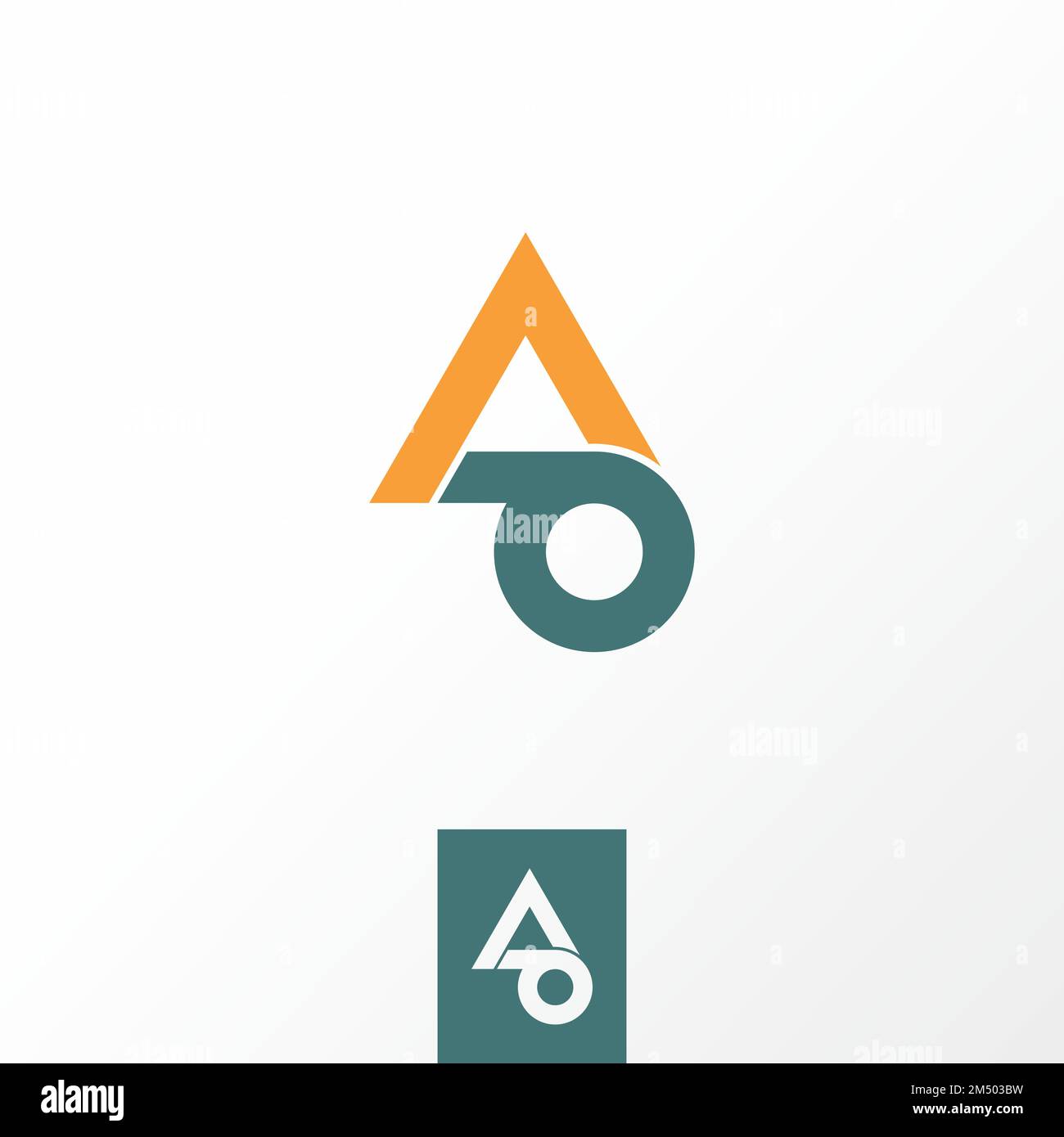 letter or word AO font in connected image graphic icon logo design ... letter or word AO font in connected image graphic icon logo design ...