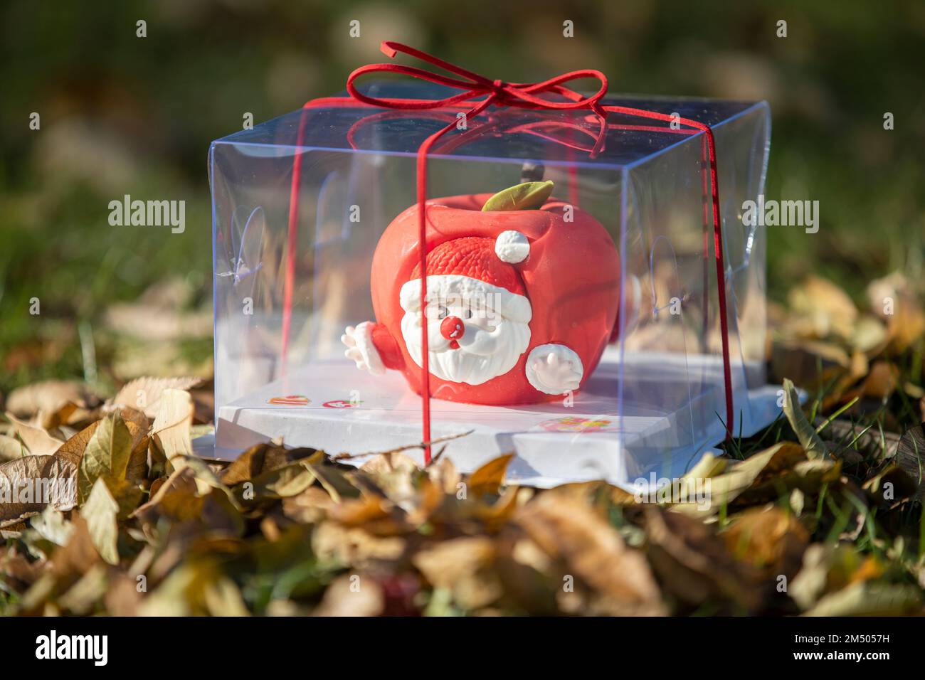 NINGBO, CHINA - DECEMBER 24, 2022 - An Apple Santa Claus cake is ...