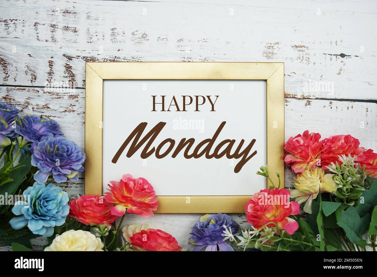 Happy Monday text Stock Photo - Alamy