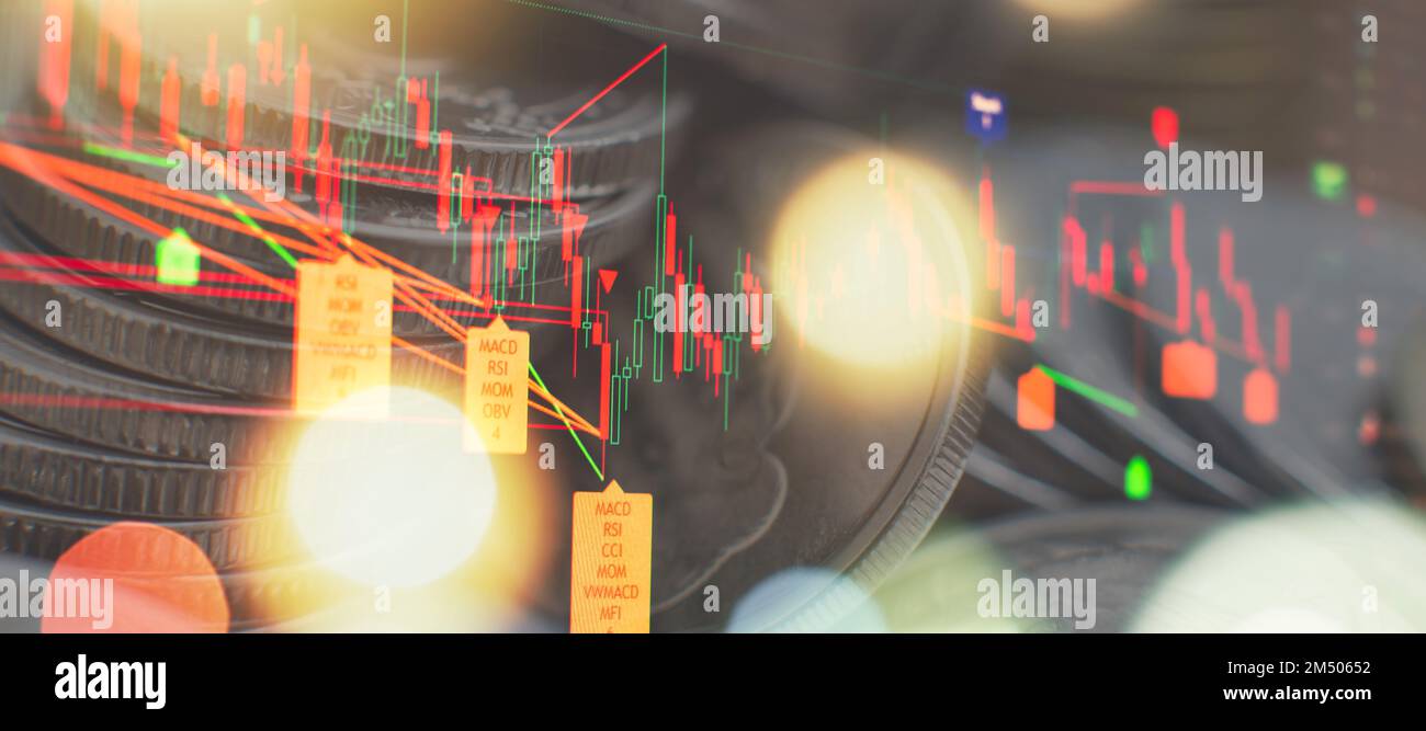 Analysis for professional technical analysis on the monitor of a ...
