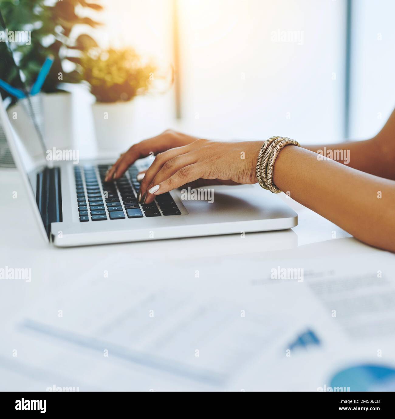 Designer tapping desk in office hi-res stock photography and images - Alamy