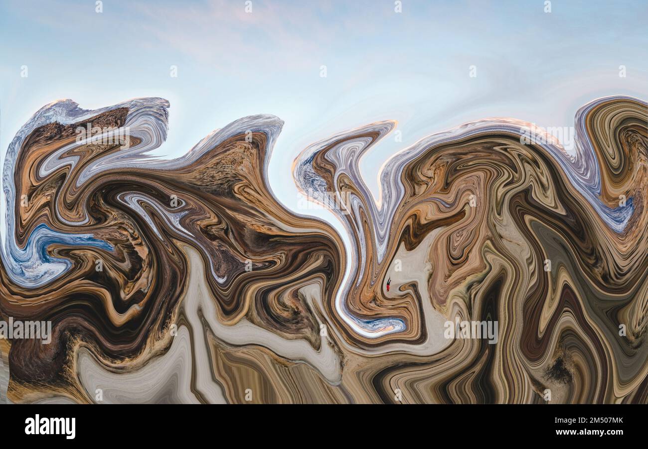 An abstract blue and brown background for textures and overlays Stock ...