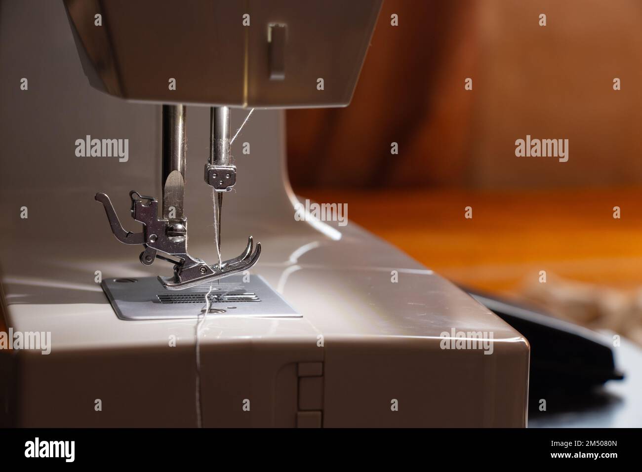 new sewing machine close-up at home Stock Photo - Alamy