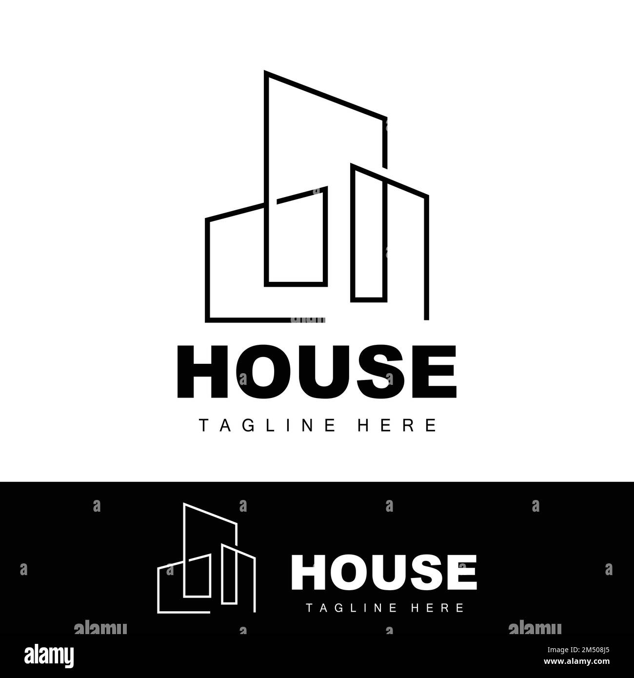 House Logo, Simple Building Vector, Construction Design, Housing, Real ...
