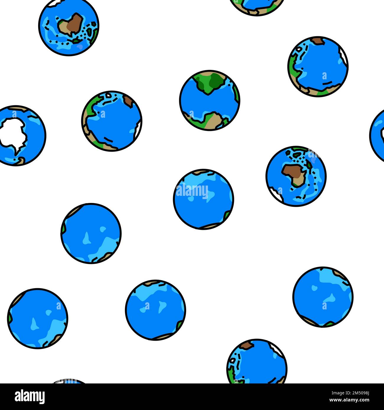 earth world planet globe map vector seamless pattern Stock Vector Image ...