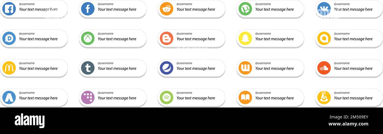 20 Social Media Follow Button and text place.like coderwall. music ...