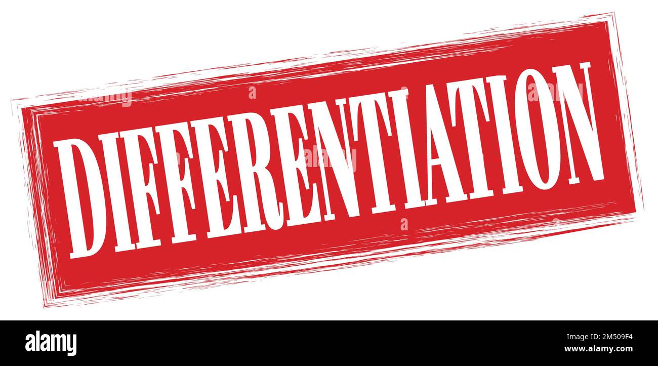 Differentiation word hi-res stock photography and images - Alamy