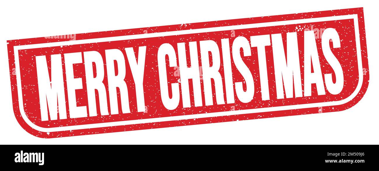 MERRY CHRISTMAS text written on red grungy stamp sign Stock Photo - Alamy