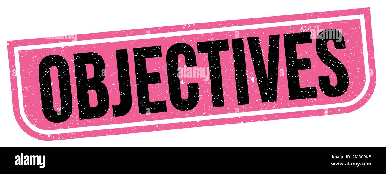 Objectives text Cut Out Stock Images & Pictures - Alamy