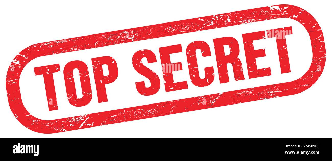 TOP SECRET, text on red rectangle stamp sign Stock Photo - Alamy