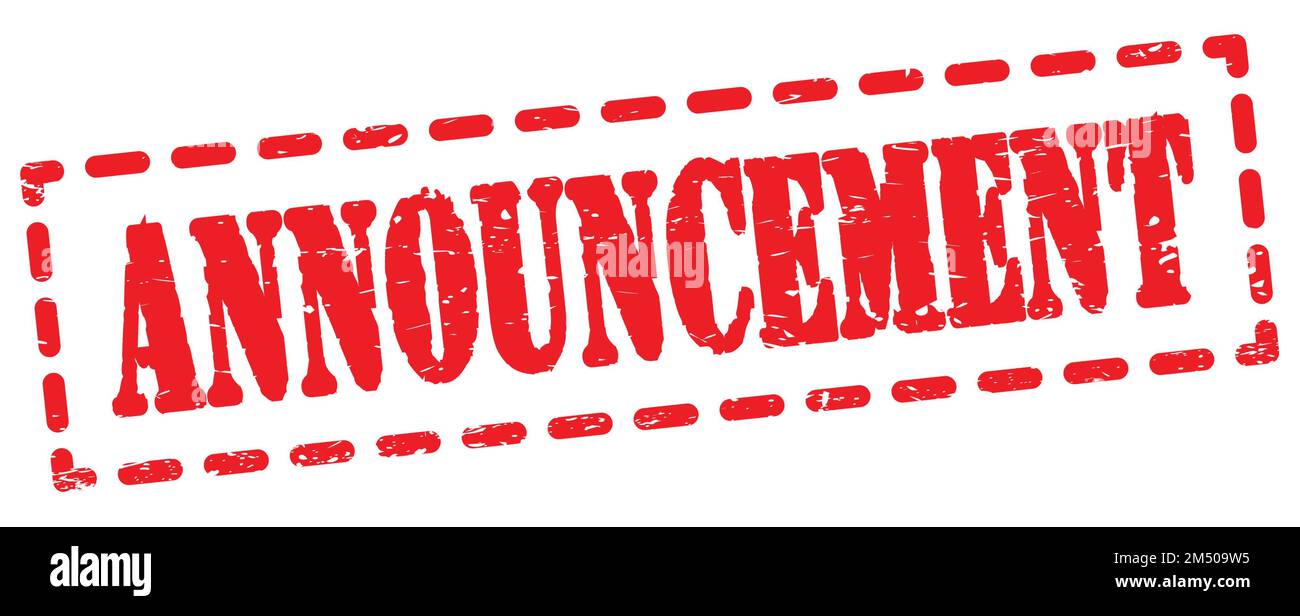 Announcement stamp hi-res stock photography and images - Alamy