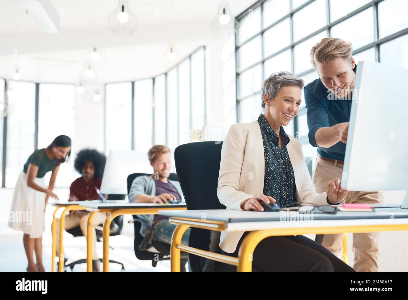 Exciting things are happening here. a group of creative designers hard ...