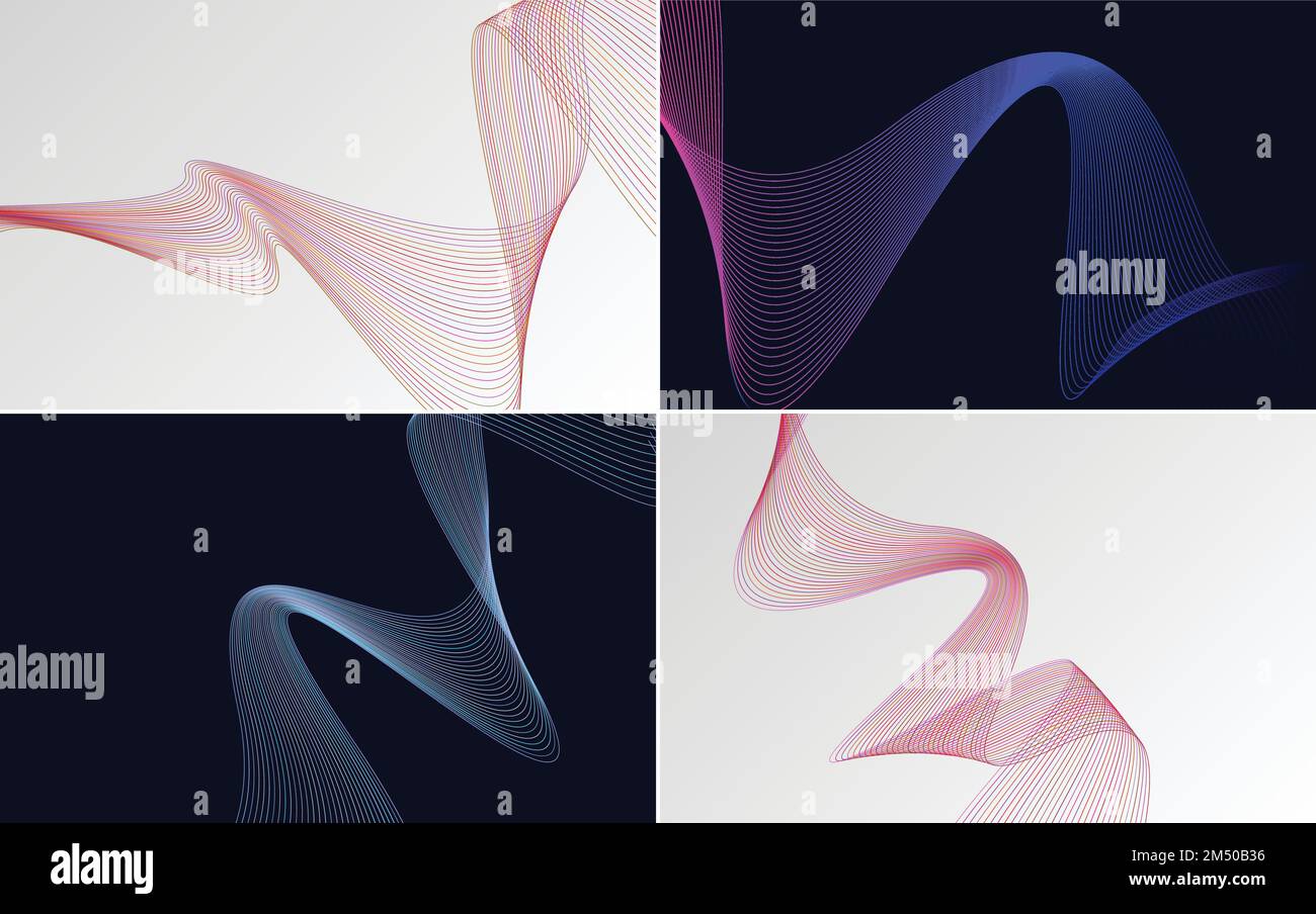 Use these vector line backgrounds to create a polished look Stock ...