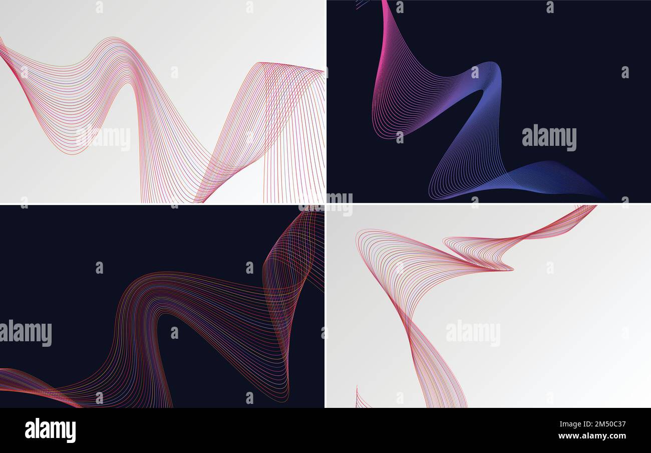 Add visual interest to your presentation with this wave curve abstract ...