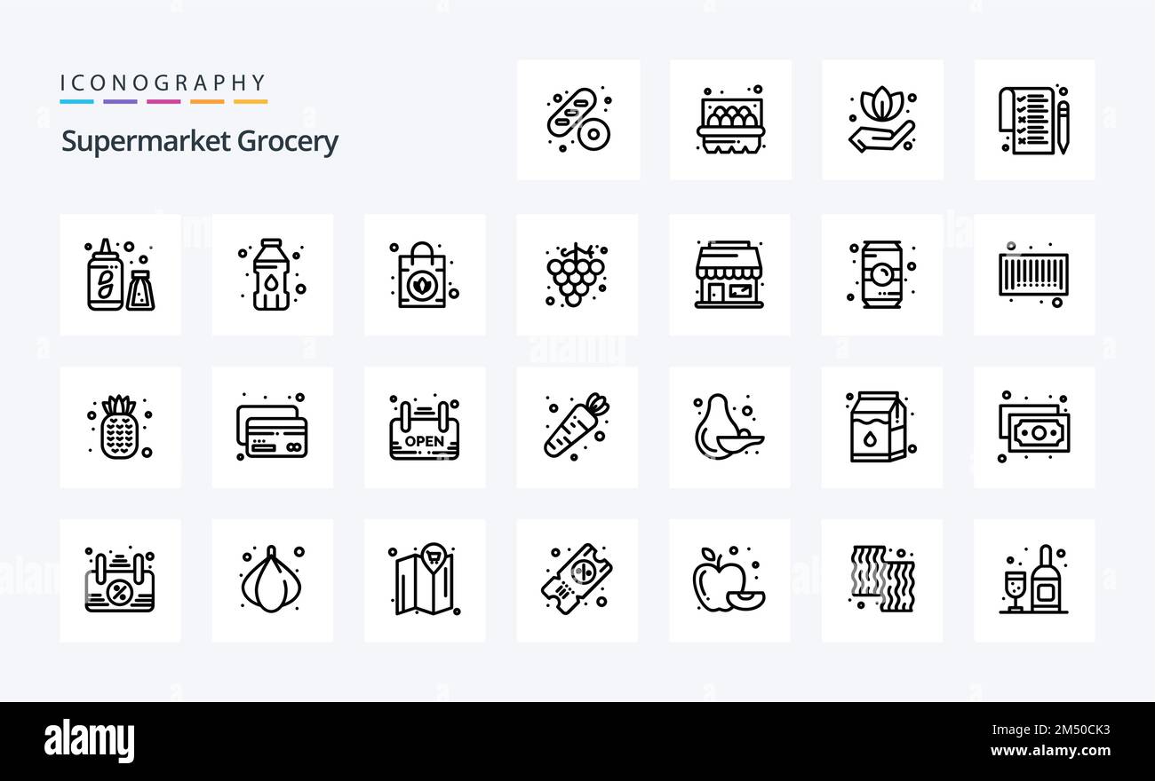 Grocery signage store Stock Vector Images - Alamy