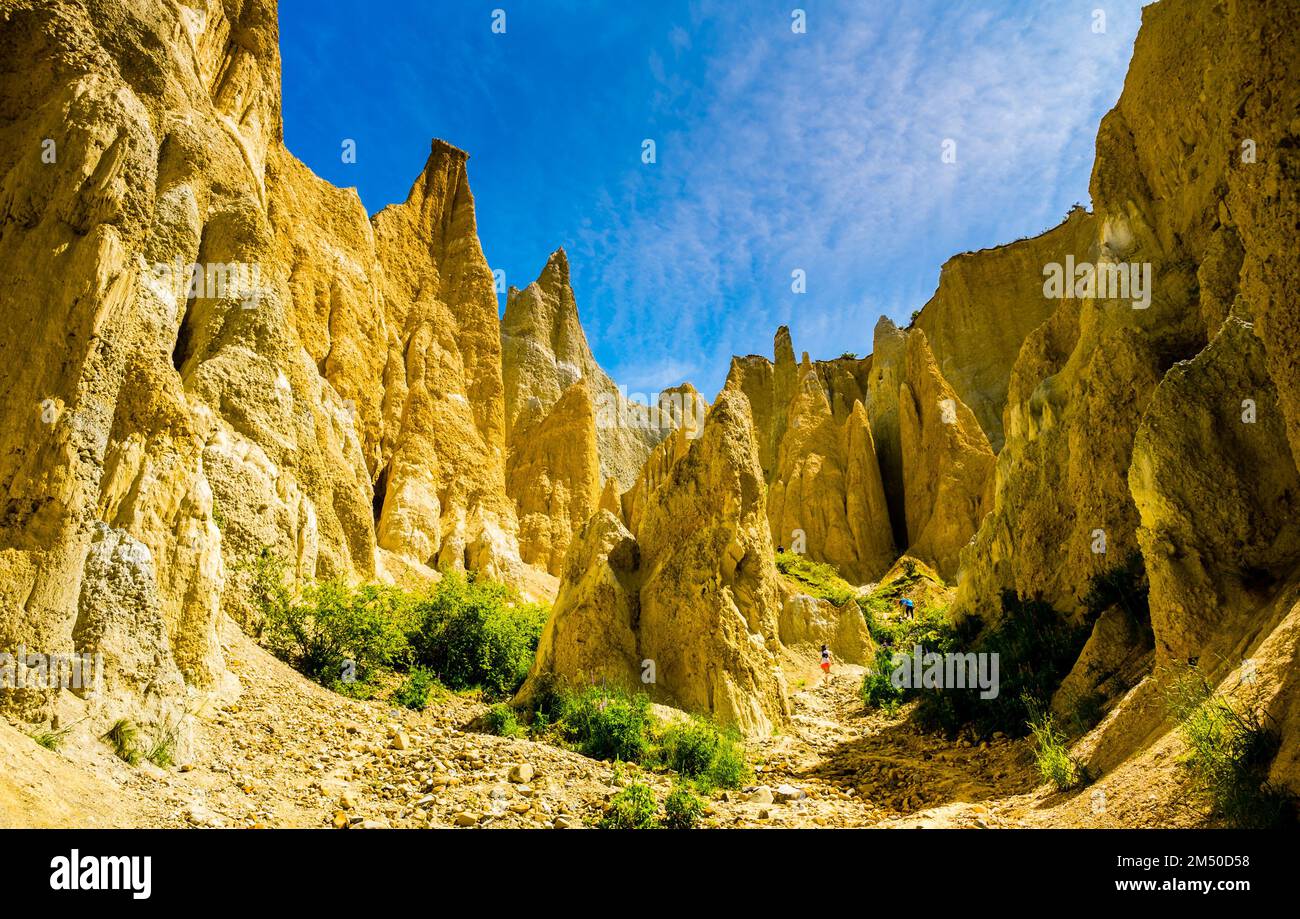 Clay Cliffs in New Zealand Stock Photo - Alamy