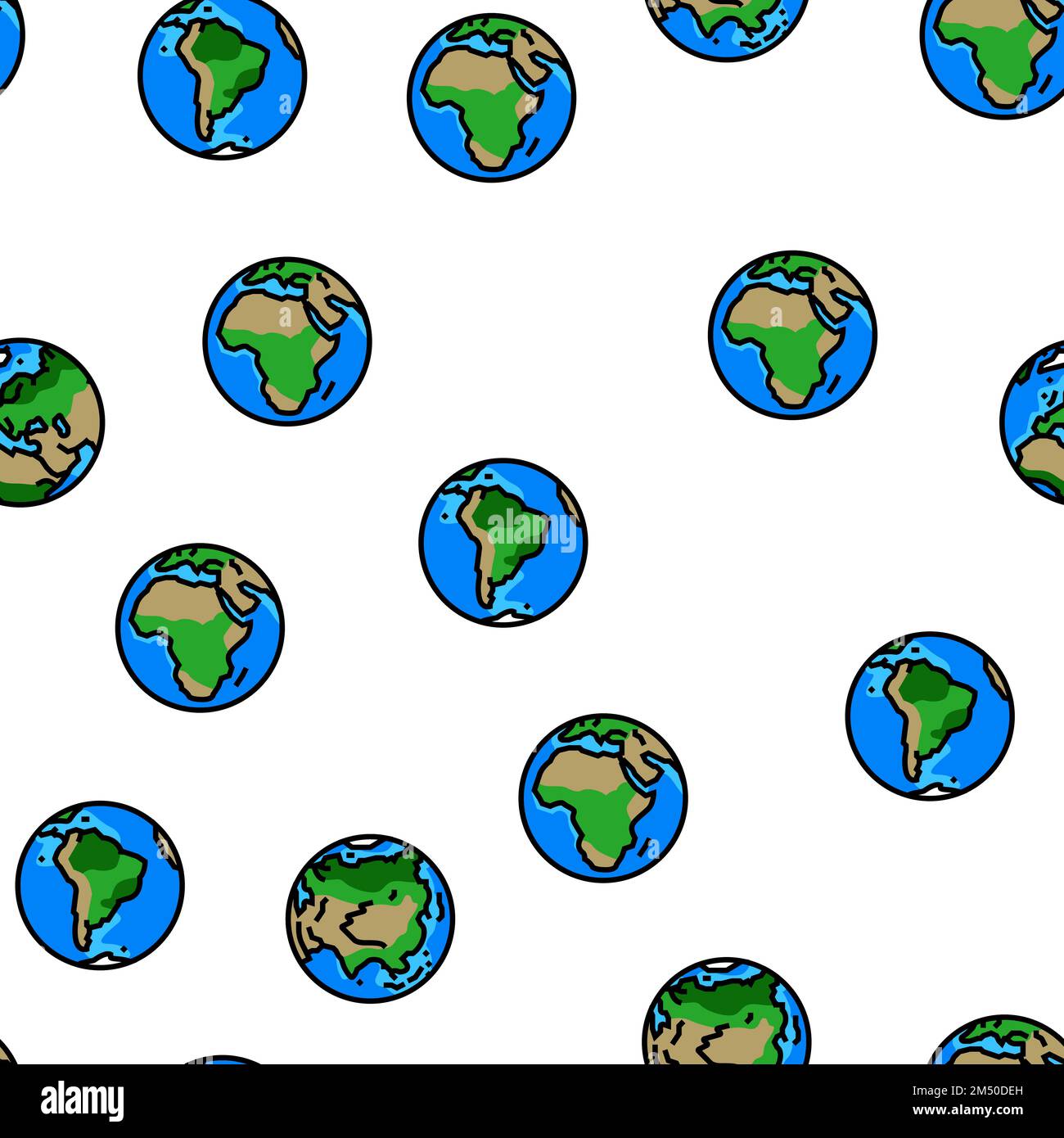 earth world planet globe map vector seamless pattern Stock Vector Image ...
