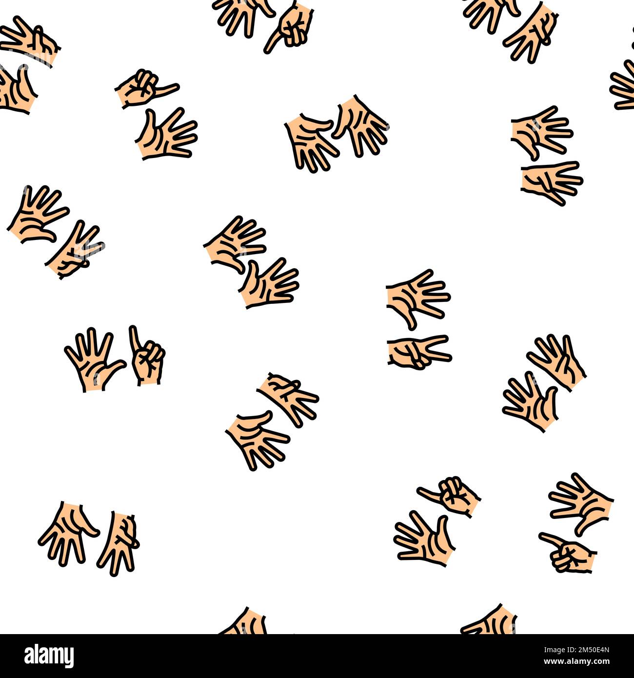 number character cute vector seamless pattern Stock Vector Image & Art ...