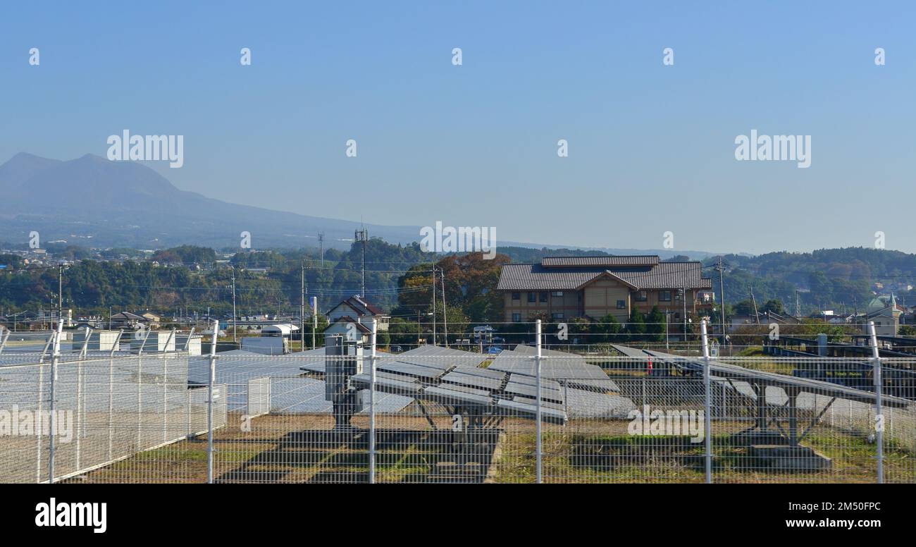 Gunma, Japan - Nov 9, 2019. Beautiful countryside scenery, seen from ...