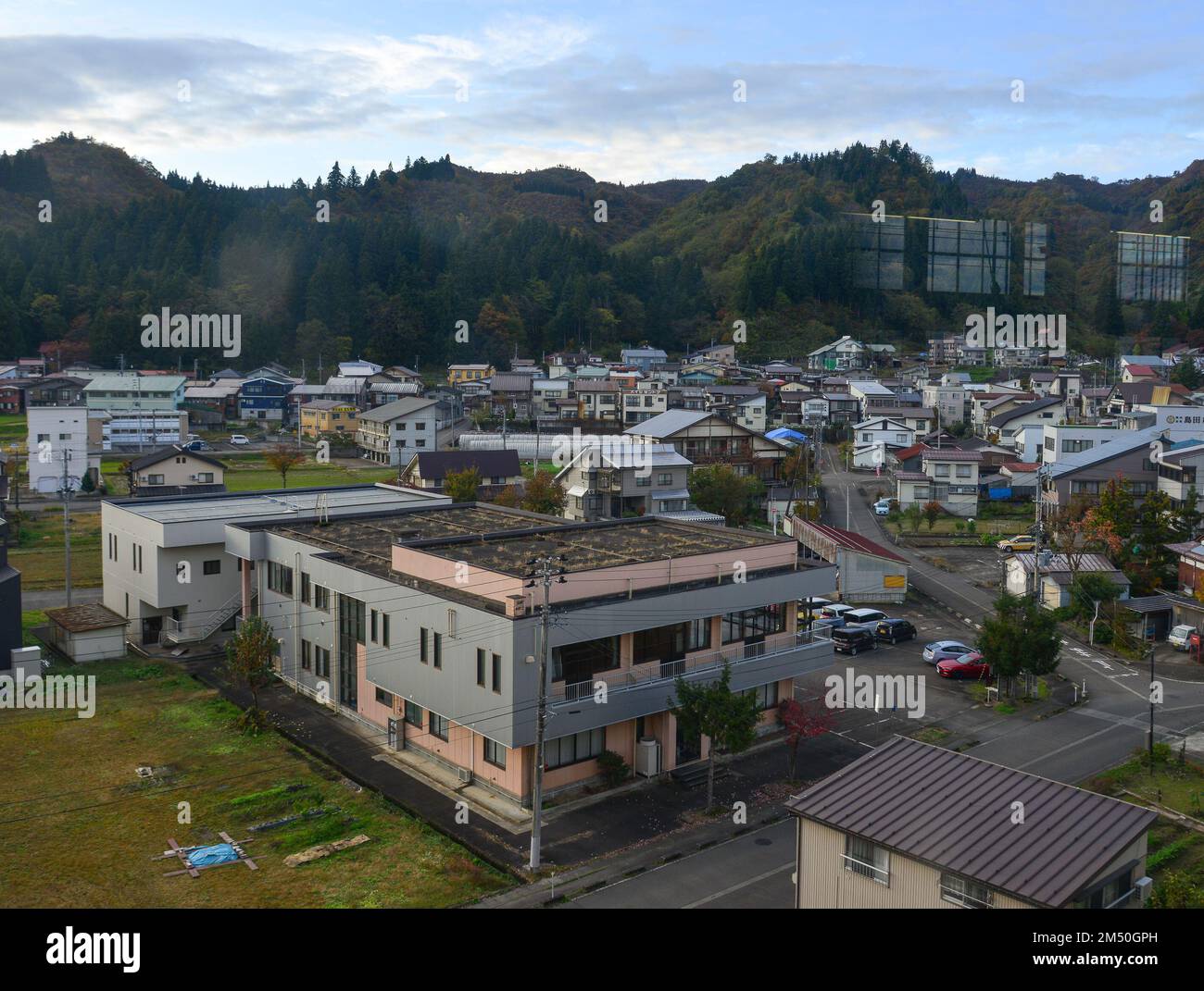 Gunma, Japan - Nov 9, 2019. Small town of Gunma, Japan. Small and quiet ...