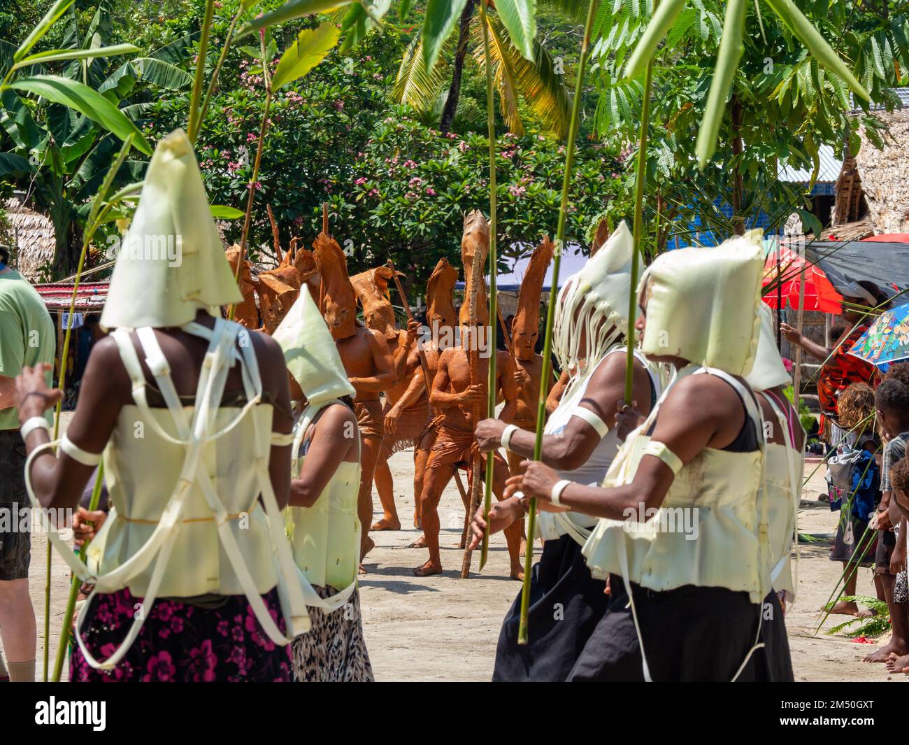 Custom dance at Owaraha, or Santa Ana, Solomon Islands Stock Photo - Alamy