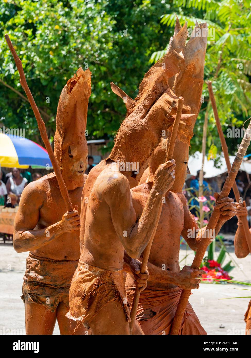 Custom dance at Owaraha, or Santa Ana, Solomon Islands Stock Photo - Alamy