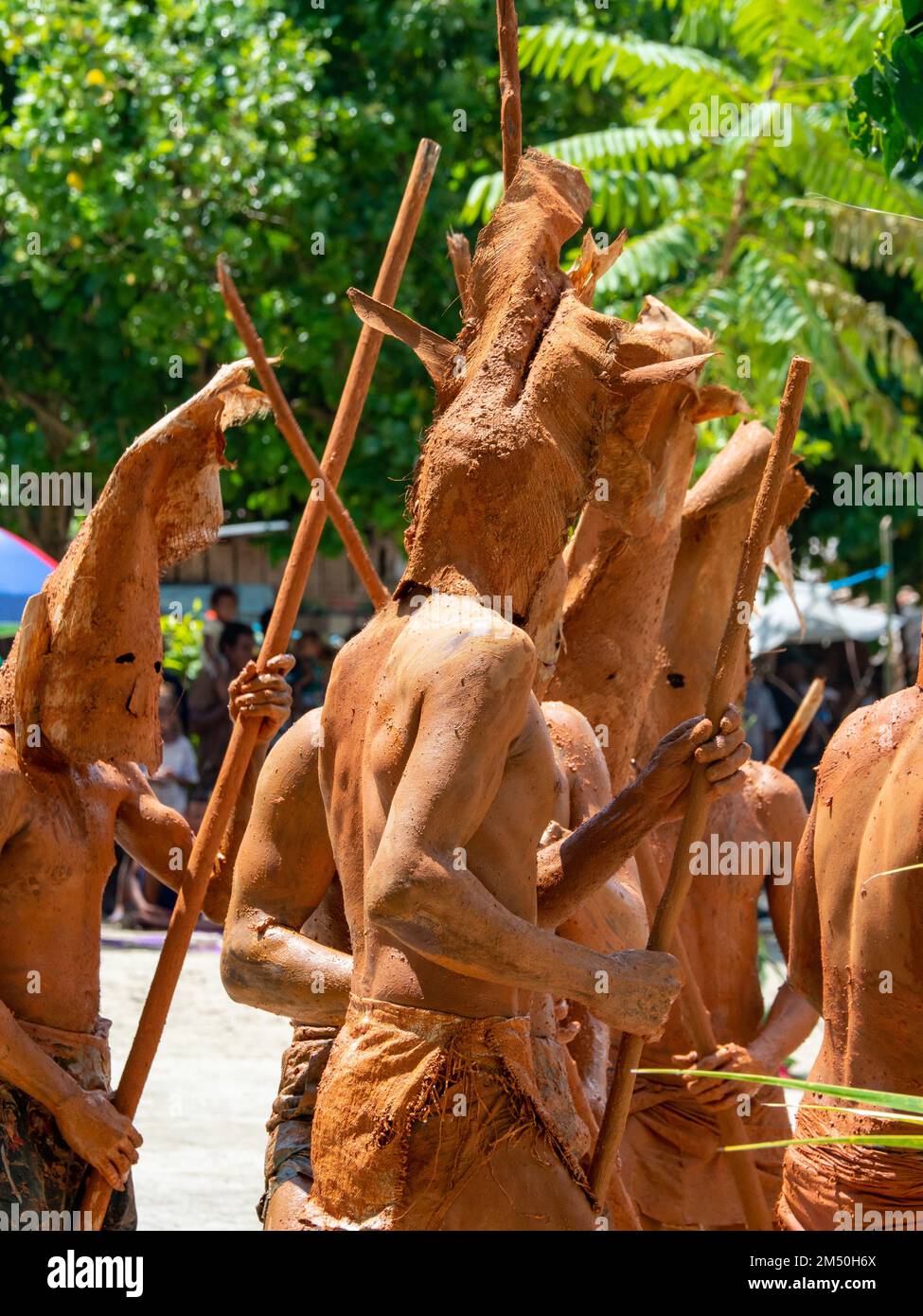 Custom dance at Owaraha, or Santa Ana, Solomon Islands Stock Photo - Alamy