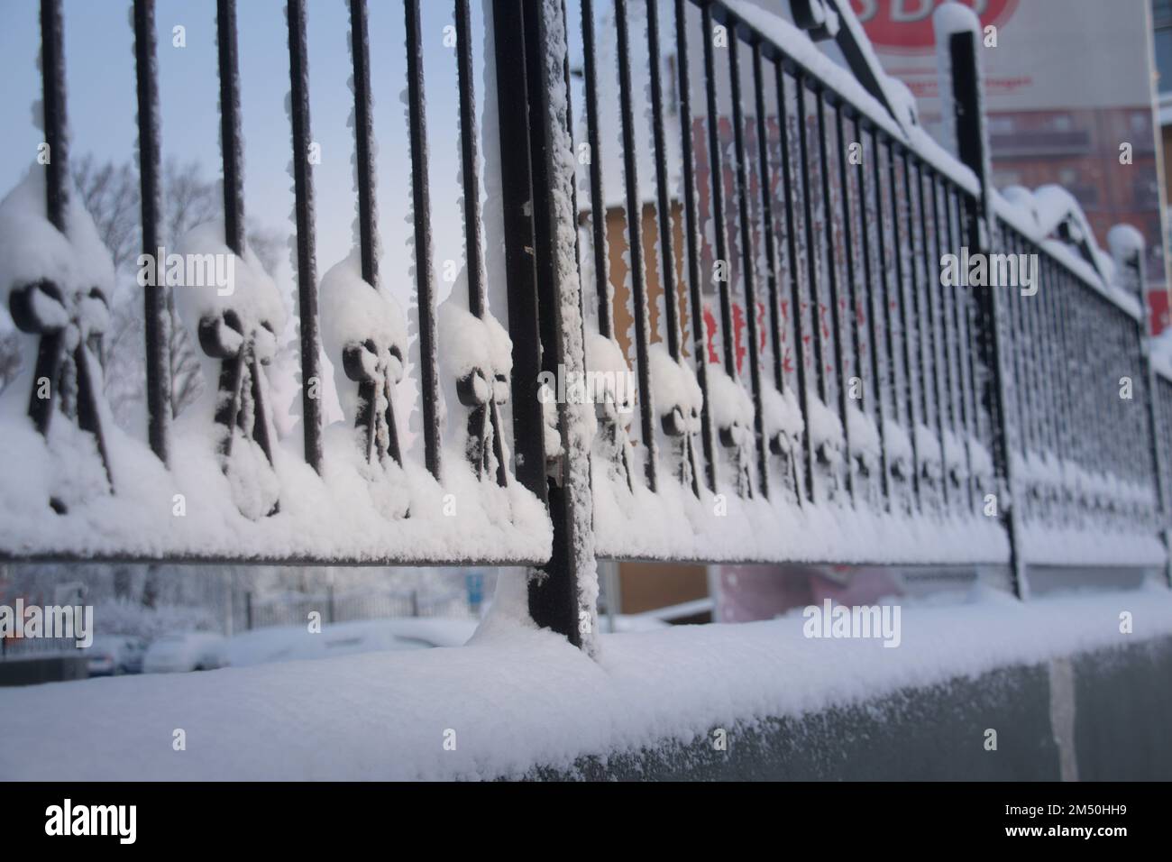 Snow wheather in Ludvika Sweden during Christmas weekend Stock Photo ...